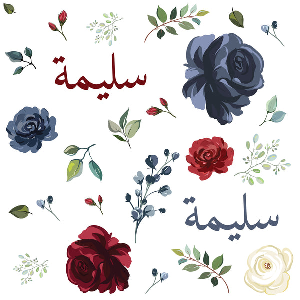 Deep Florals - Pillow – Her Sun & Stars Co.